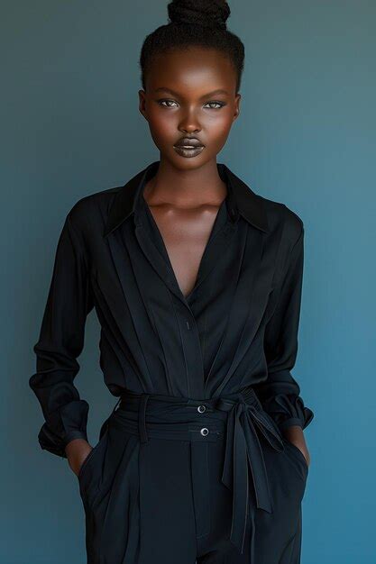 Black Fashion Model Generative Ai Premium Ai Generated Image