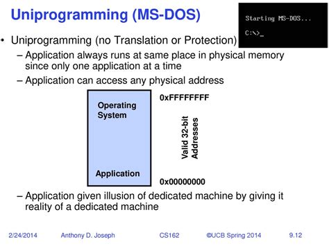 Cs162 Operating Systems And Systems Programming Lecture 9 Address Translation February 24 2014