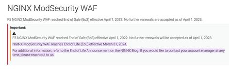 modsecurity waf comercial llega a su fin algunas alternativas ~ segu