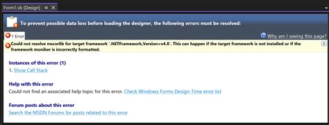 Error When Renaming An Unsaved C Winforms Form · Issue 9040 · Dotnet