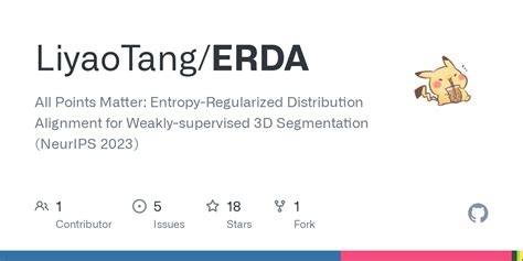 GitHub LiyaoTang ERDA All Points Matter Entropy Regularized