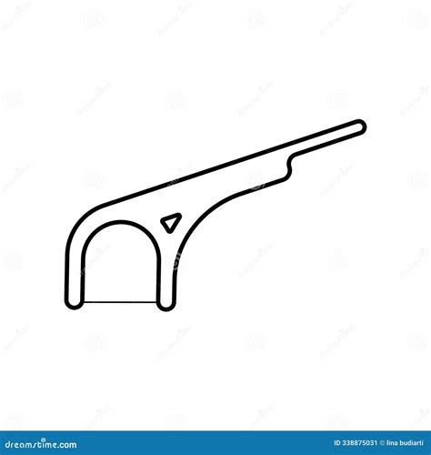 Dental Flossing Tool Icon Vector Illustration 338907490