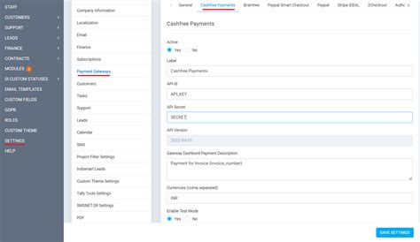 Cashfree Payment Gateway Module For Perfex Crm Codemarket