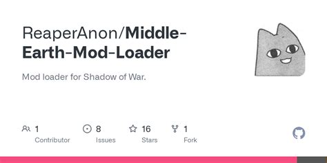 Github Reaperanonmiddle Earth Mod Loader Mod Loader For Shadow Of War