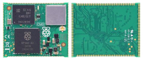 Raspberry Pi Cm0 Compact Castellated Compute Module With Rp3a0 Sip