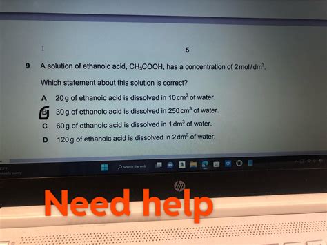 Chemistry Help Needed R Igcse