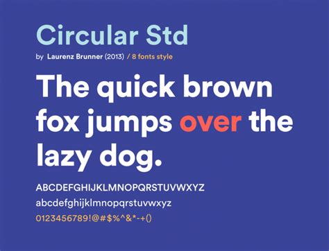 Circular Std Font Free Fonts