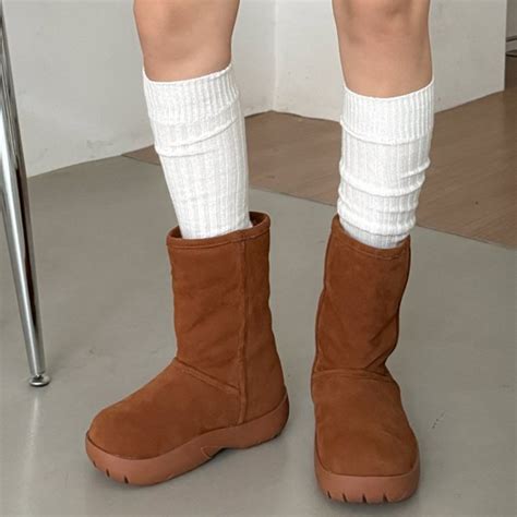 다미님 굽3cm225~250 통굽 부츠 키높이 가보시 플랫폼 라운드 스퀘어 가죽 스웨이드 양털 뽀글이 어그 패딩 워커 숏 롱 하객룩 겨울 앵클 첼시 웨스턴 미들 통넓은