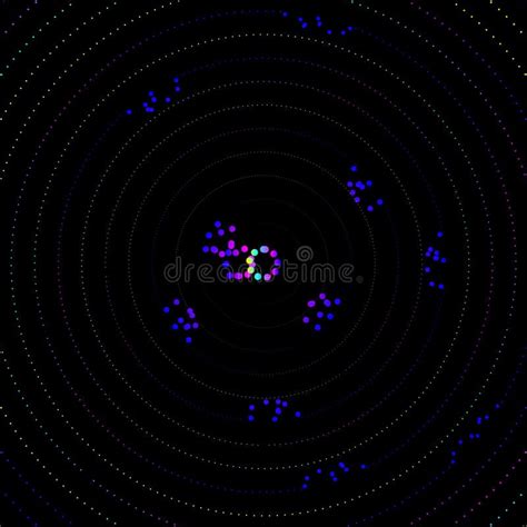 Abstract Circular Wave Of Particles Futuristic Dotted Wave Stock Illustration Illustration Of
