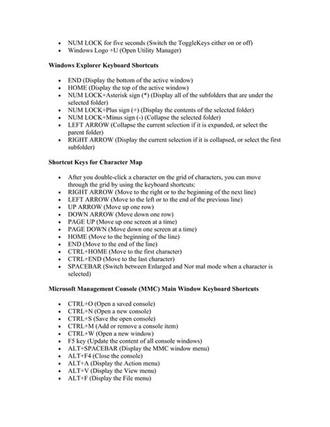 Windows Shortcut Keys PDF