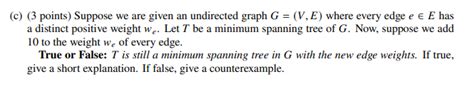 C 3 Points Suppose We Are Given An Undirected