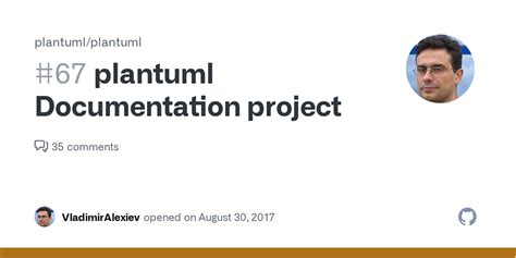 Plantuml Documentation Project · Issue 67 · Plantumlplantuml · Github