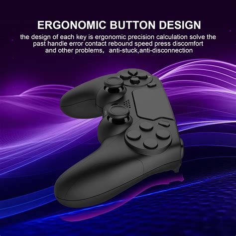 P4 Wireless Gamepad Double Vibration Six Axis Touch Pad Earphone Microphone For P3 P4 Pc