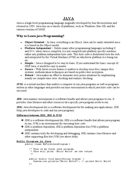 Java And C Interview Pdf Inheritance Object Oriented Programming Class Computer
