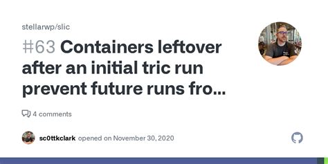 Containers Leftover After An Initial Tric Run Prevent Future Runs From Working · Issue 63