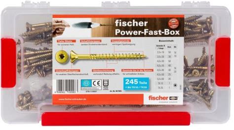 סט 245 ברגי Power Fast + ביט T10 + ביט Fischer T20 » כלי עבודה יד ראשונה