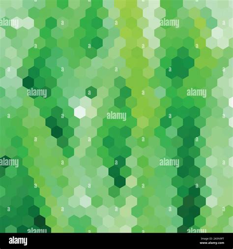 Grass Themed Background With Hexagonal Grid Stock Vector Image And Art