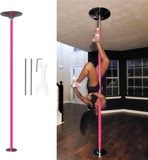 Nuneth Portable Pink Silicone Dance Pole For Home 2 3 3 M