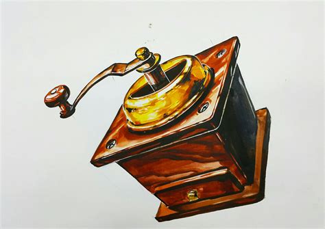 커피 그라인더 기초디자인 개체표현 인천 학익 그림 그리기 활동 그림 디자인 드로잉