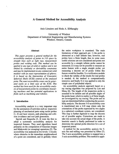 PDF A General Method For Accessibility Analysis