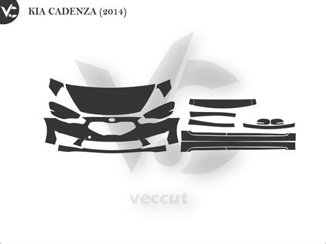 Kia Cadenza 2014 Car Wrap Or Ppf Template Vectorgi Digital Market