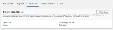 How To Implement Self Managed Opt Outs For SMS With AWS End User