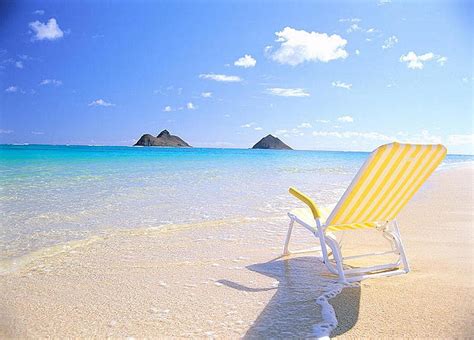 Sunny Day Beach Wallpaper