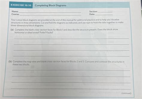 EXERCISE Completing Block Diagrams Name Chegg Com