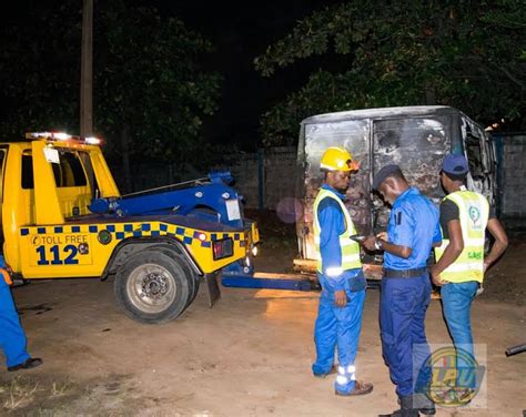 No Casualties As Fully Loaded Passenger Bus Catches Fire In Lagos