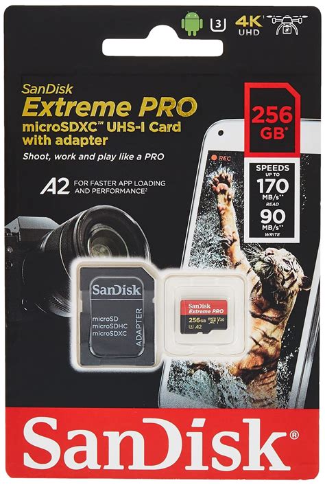 SanDisk Micro Sdxc Extreme Pro SDXC UHS I U A V GB Adapter Compatible With Smartphone