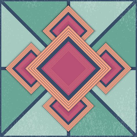 Colorful Abstract Retro Geometric Rectangle Shape 20664910 Vector Art