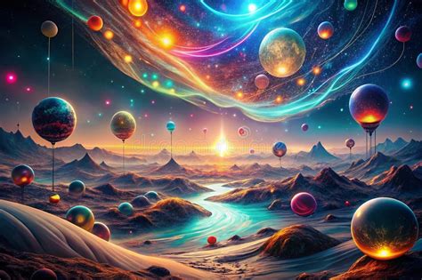 Unveiling Customer Satisfaction A Surreal Digital Flowchart Navigates A Dreamlike Landscape