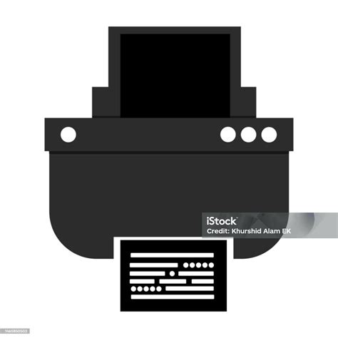 프린터 아이콘 및 복사기 아이콘 기호입니다 트렌디한 글리프 스타일 디자인의 프린터 라인 아이콘 프린터 스캐너에서 용지를