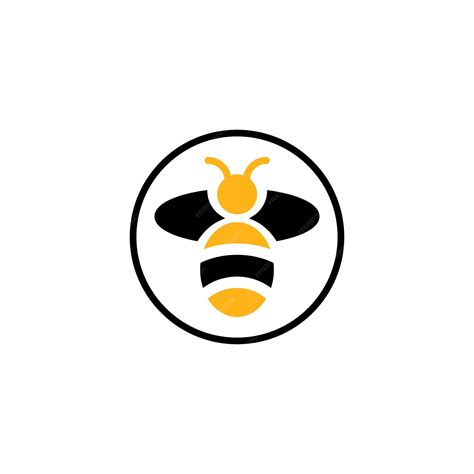 Premium Vector Abstract Simple Honey Bee Icon Or Logo Design
