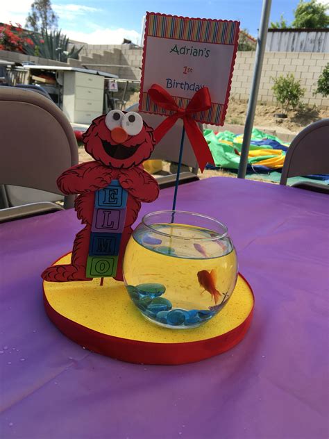 Elmo Centerpieces Diy At Charli Bayly Blog