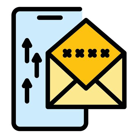Web Mail Safe Authentication Icon Color Outline Vector 15888880 Vector Art At Vecteezy