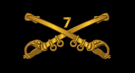Army 7th Cavalry Branch Wo Txt Digital Art By Tom Adkins Pixels