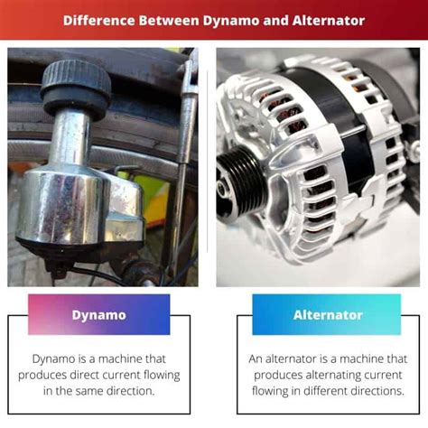 Dynamo Vs Alternator Difference And Comparison