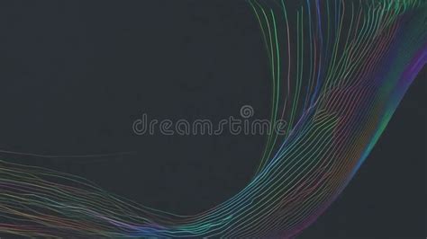 Digital Art Abstract Background With Flowing Lines Creating A Wave Pattern Suggesting A Sense