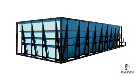 Composite Pool In A Metal Frame Nicepools