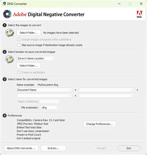 Adobe DNG Converter Free Download Adobe DNG Converter Free Download
