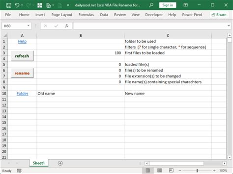 Excel Vba File Renamer For Windows