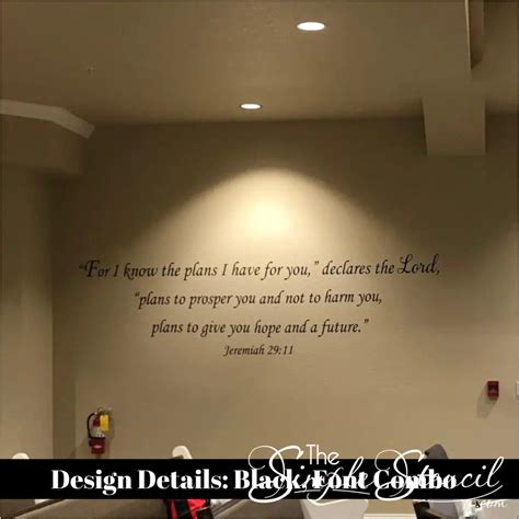 Divine Scripture Décor Package 5 Bible Verse Decals The Simple Stencil