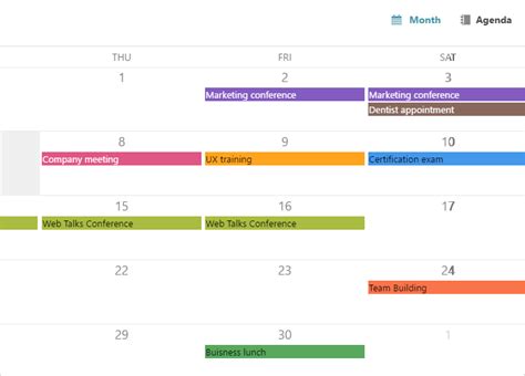 Schedule Component Javascripthtml5 And Jquery Ignite Ui