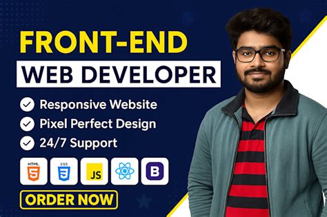 Be Your Front End Web Developer Html Css Bootstrap Js By Naveedkh1 Fiverr