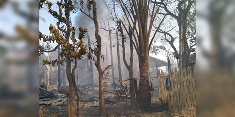 စက်တောရွာ နေအိမ်နှင့်စပါးတိုက် ၇၀ ခန့်ကို စစ်တပ်ကမီးရှို့၊ ယင်းမာပင်တိုက်ပွဲတွင် Pdf ၂ ဦး ကျဆုံး