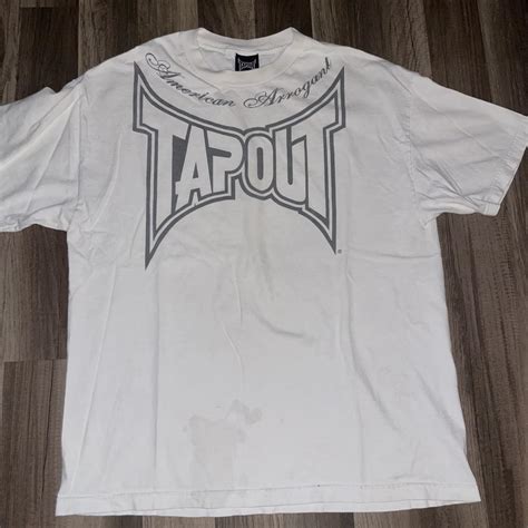 Tapout T Shirt White Xl 23x29 Tapout Y2k Mma Ufc Depop