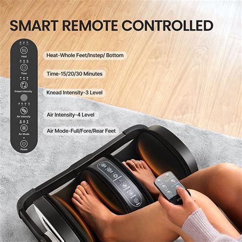 Renpho Shiatsu Foot And Calf Massager With Heat And Remote Rolling