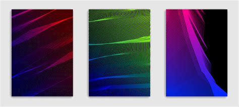 추상 라인 아트 벡터 최소한의 현대 브로셔 디자인 설정 표지 템플릿을 기하학적 하프톤 그라데이션 합니다 배너 플 래 카드 포스터 전단지에 대 한 아름 답 고 특별 한 패턴