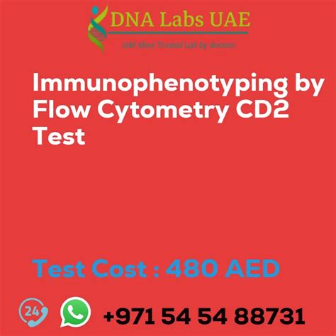 Immunophenotyping By Flow Cytometry Cd2 Test Cost Dna Labs Uae